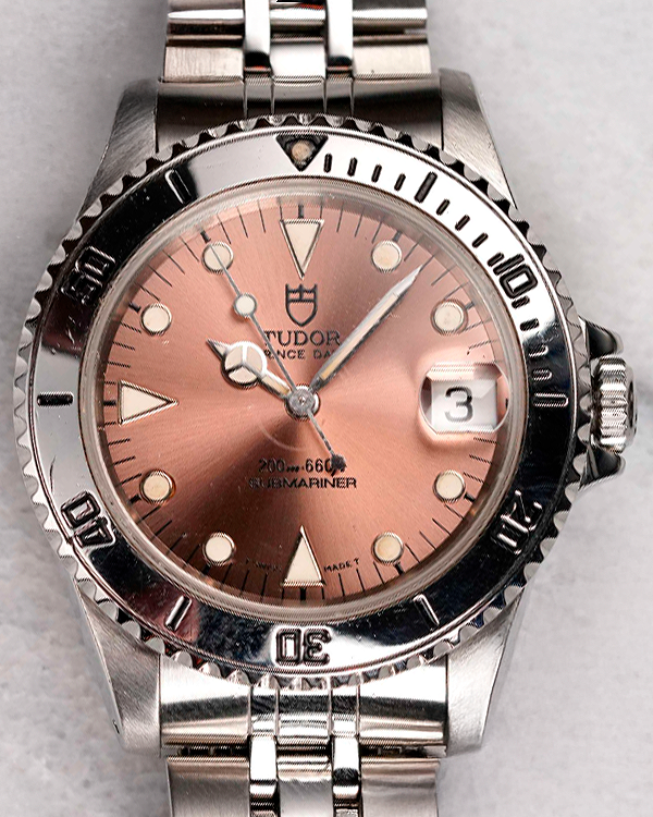 Tudor Submariner 36MM Salmon Dial Steel Bracelet (75190) – Grailzee