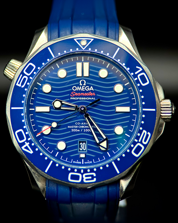2022 Omega Seamaster Diver 300M 42MM Blue Dial Rubber Strap (210.32.42 ...