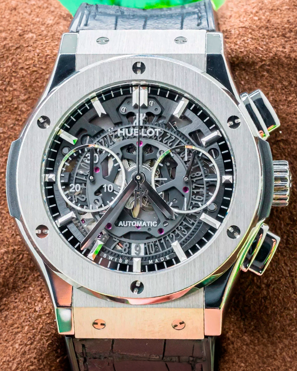 2020 Hublot Classic Fusion Aerofusion 45MM Skeleton Dial Leather Strap ...