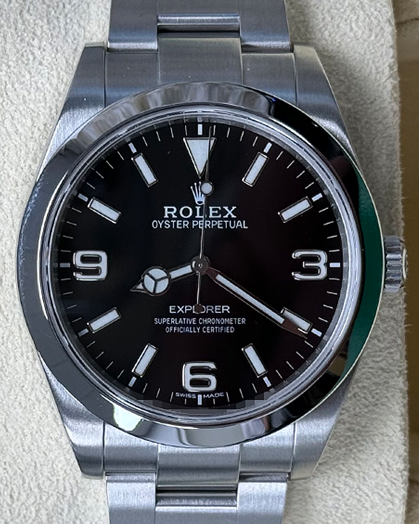 2017 Rolex Explorer 39MM Black Dial Oyster Bracelet (214270) – Grailzee