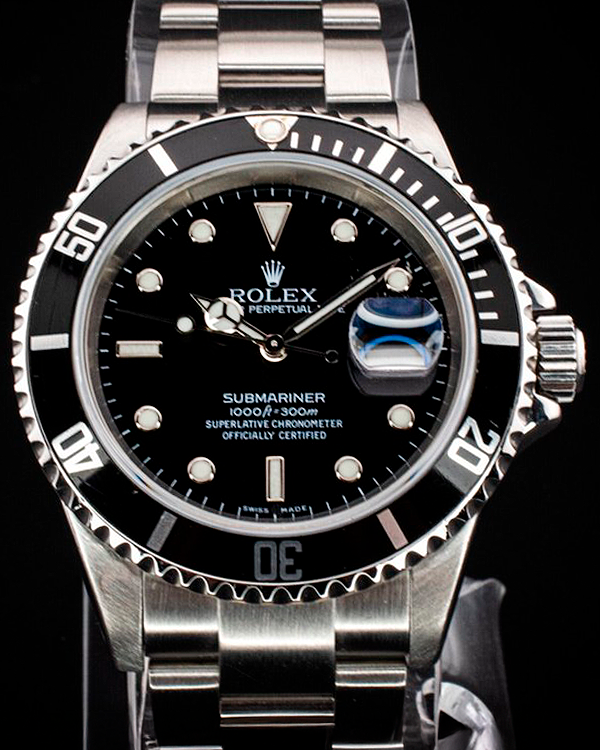 2005 Rolex Submariner Date 40MM Black Dial Oyster Bracelet (16610 ...