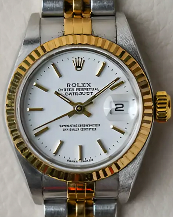 2004 Rolex Lady-Datejust 26MM White Dial Two-Tone Jubilee Bracelet (79 ...