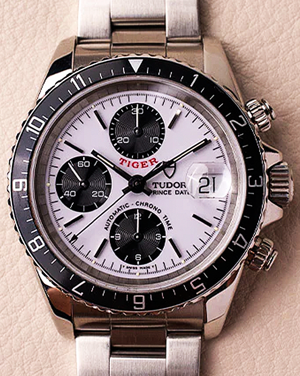 2000 Tudor Tiger Prince Date 40MM White Dial Steel Bracelet (79270 ...