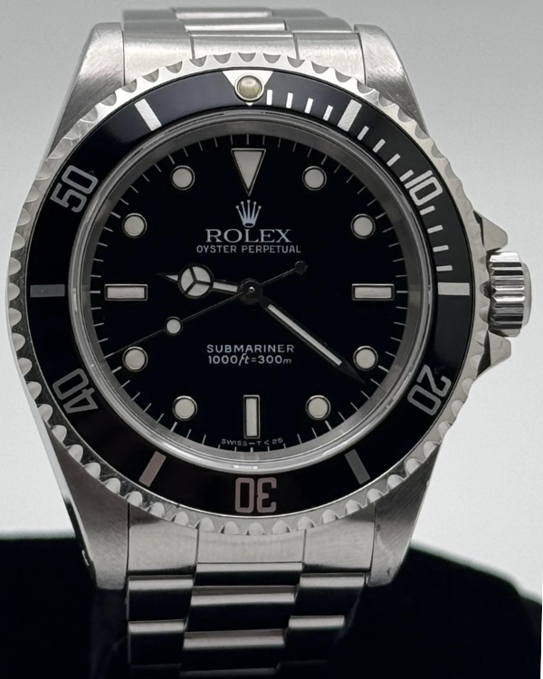 No Reserve - 1991 Rolex Submariner No-Date 40MM Black Dial Steel Brace ...