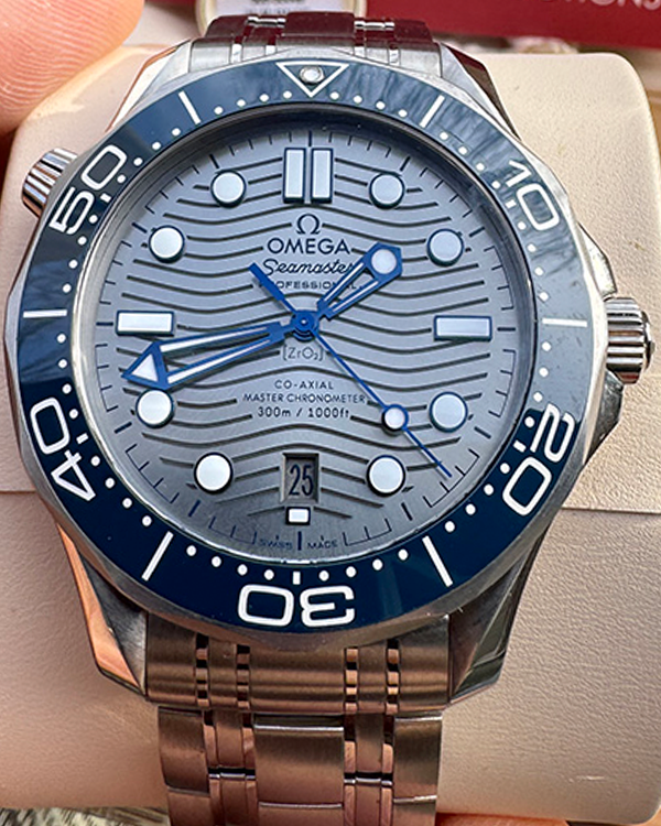 2024 Omega Seamaster Diver 300M 42MM Grey Dial Steel Bracelet (210.30 ...