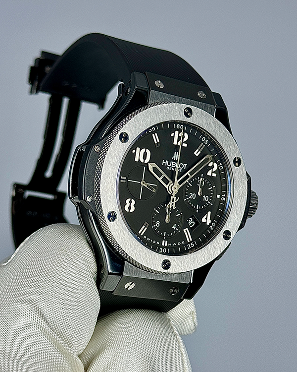 2014 Hublot Big Bang "Ice Bang" Limited Edition 44MM Tungsten Bezel Bl ...