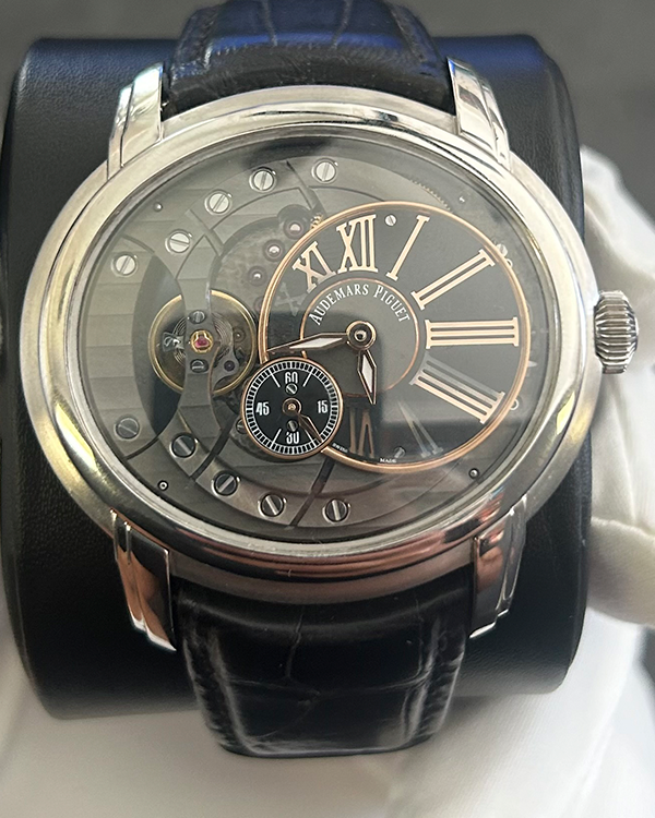 Audemars Piguet Millenary 4101 47MM Skeleton Dial Leather Strap (15350 ...