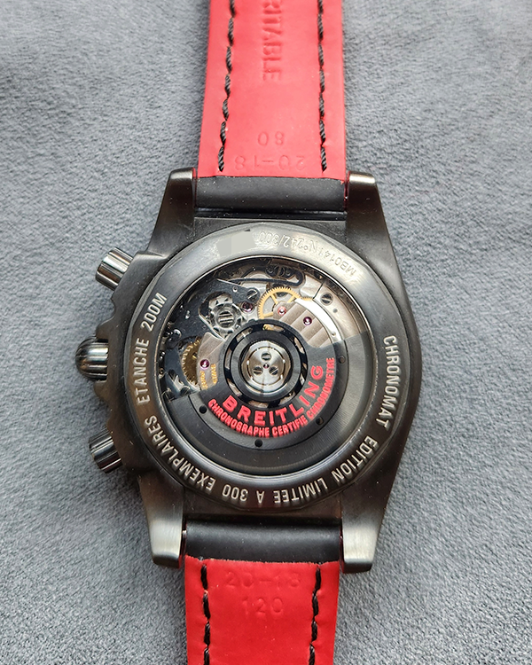 2017 Breitling Chronomat "Raven" L.E. 41MM Carbon Fiber Dial Leather S ...