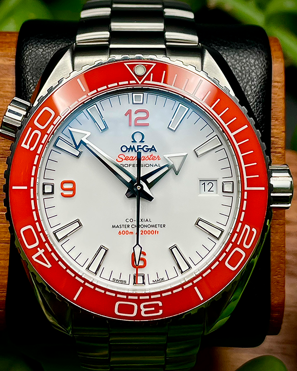2020 Omega Seamaster Planet Ocean 600M "Creamsicle" 43.5MM White Dial ...
