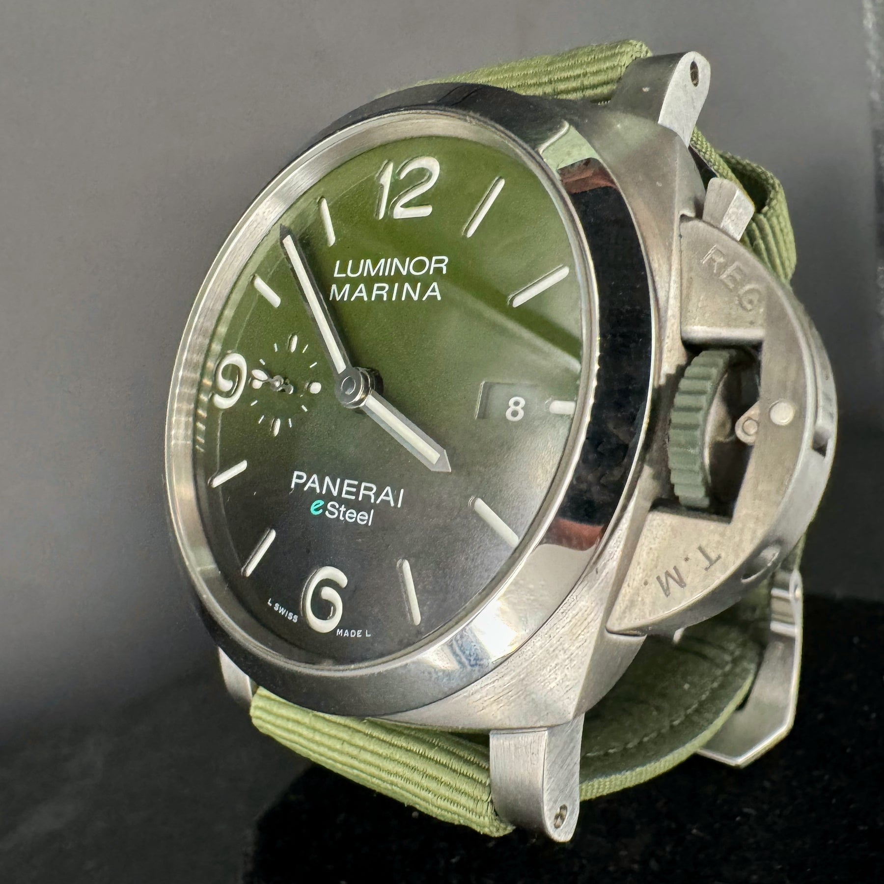 2022 Panerai Luminor Marina "Verde Smeraldo" 44MM Green Dial Textile S ...