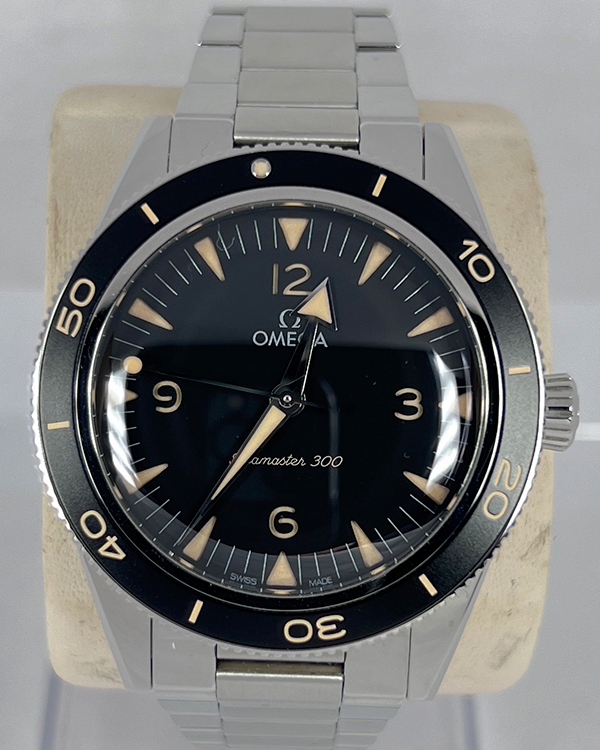 2023 Omega Seamaster 300 41MM Black Dial Steel Bracelet (234.30.41.21 ...