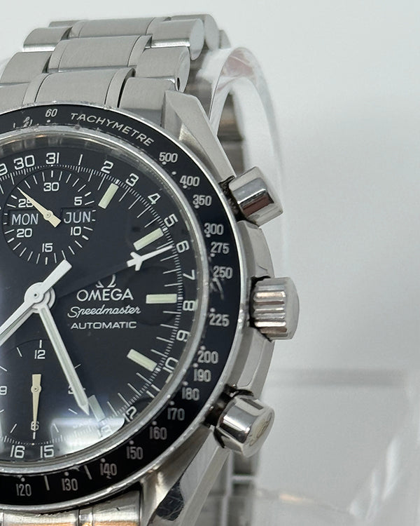 2004 Omega Speedmaster Day Date 39MM Black Dial Steel Bracelet (3520.5 ...