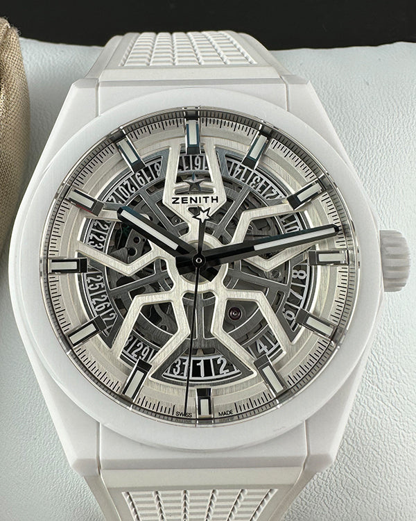 No Reserve - 2020 Zenith Defy Classic 41MM Skeleton Dial Rubber Strap ...