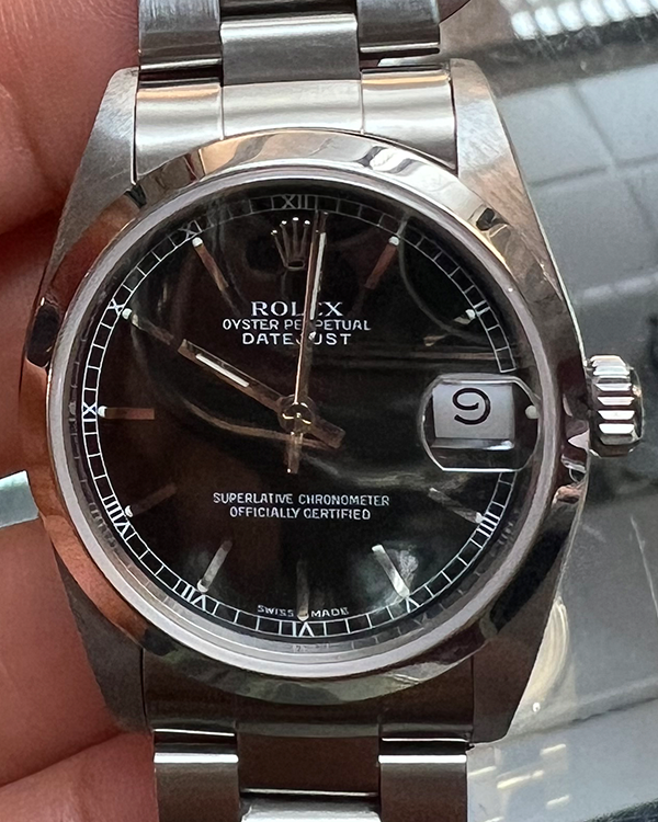 1997 (U Serial) Rolex Datejust 31MM Black Dial Oyster Bracelet (68240 ...