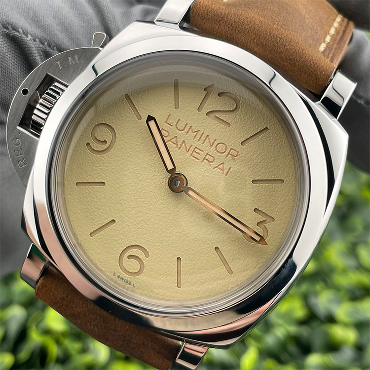 2021 Panerai Luminor 1950 Destro Left-Handed 47MM Champagne Dial Leath ...
