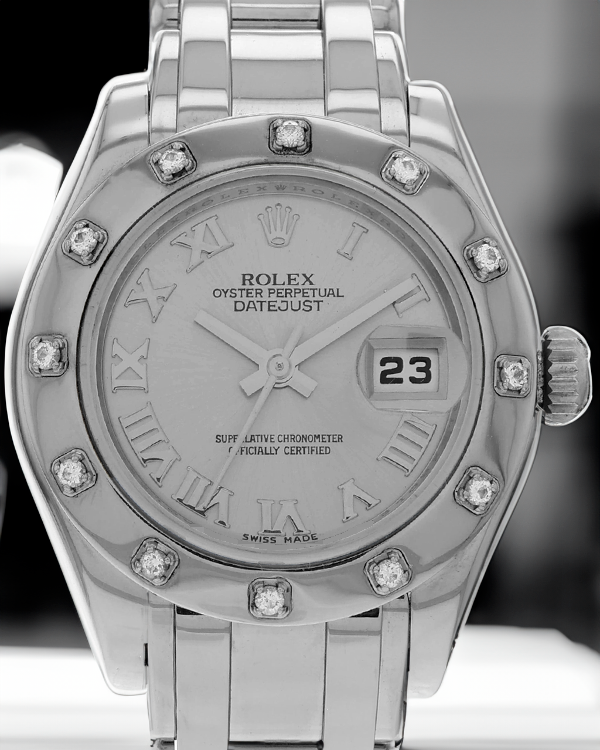 Rolex Lady-Datejust Pearlmaster 29MM Slate Dial White Gold Bracelet (8 ...
