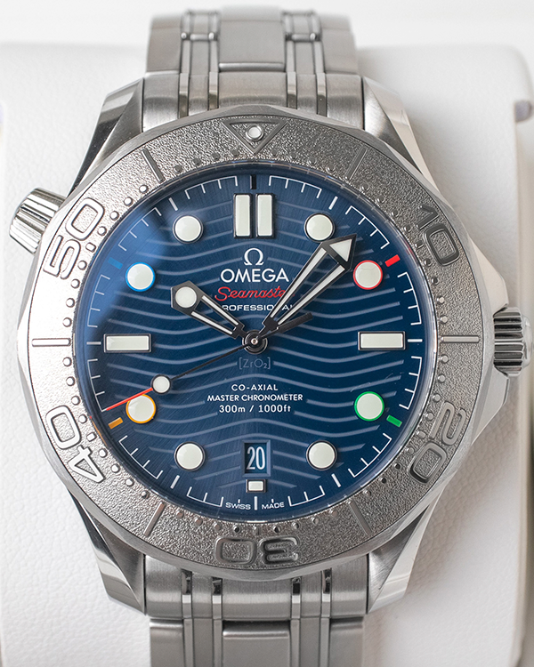 2022 Omega Seamaster Diver 300M "Beijing" 42MM Blue Dial Steel Bracele ...