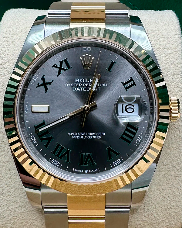 2024 Rolex Datejust "Wimbledon" 41MM Slate Dial Two-Tone Oyster Bracel ...