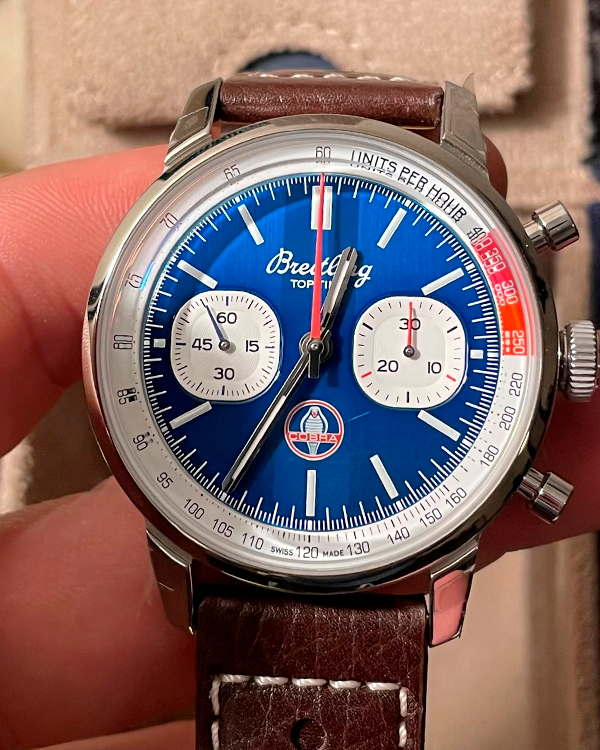 2023 Breitling Top Time Shelby Cobra Steel Blue Dial (AB01763A1C1X1 ...