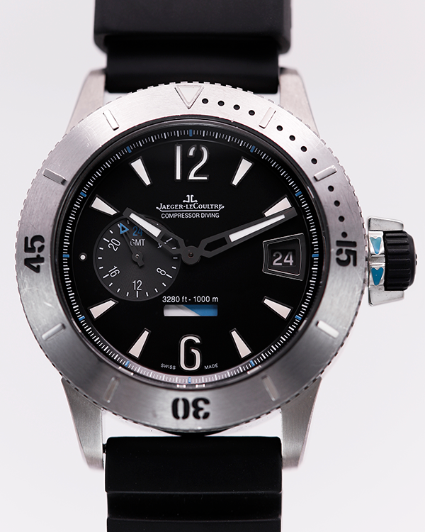 Jaeger-LeCoultre Master Compressor Diving GMT 46.3MM Black Dial Rubber ...