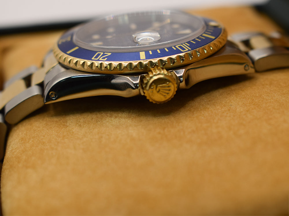1998 Rolex Submariner Date "Bluesy" 40MM Blue Dial Two-Tone Bracelet ...
