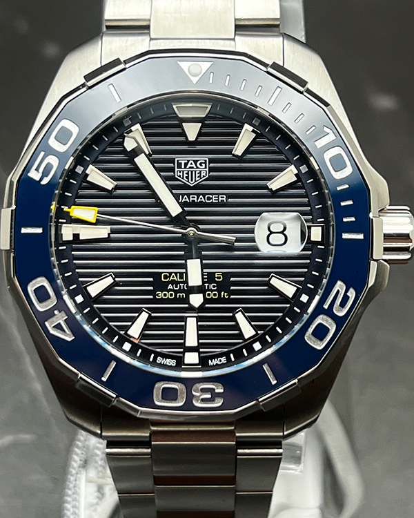 2020 TAG Heuer Aquaracer 300M 43MM Steel Blue Dial (WAY201B.BA0927 ...