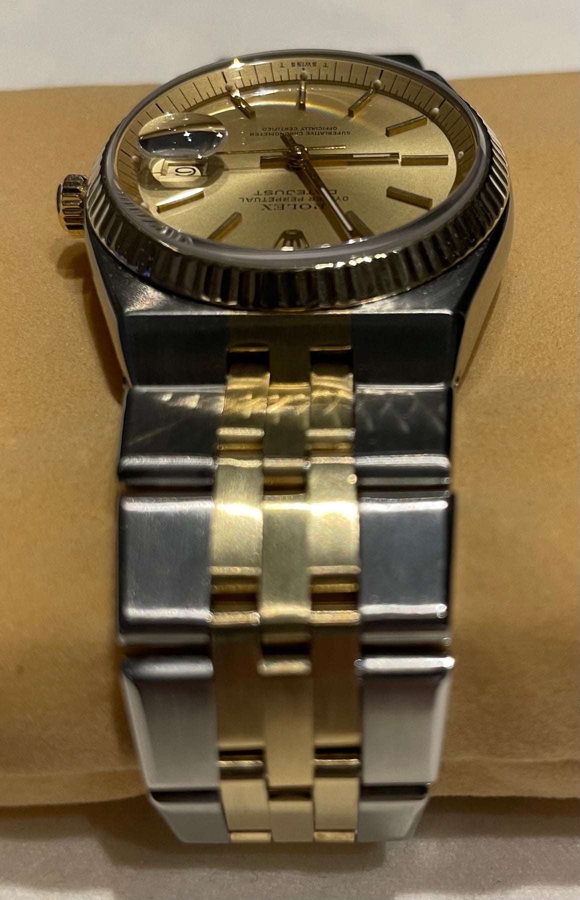 Rolex Datejust "Rare Bird" 36MM Champagne Dial Two-Tone Bracelet (1630 ...