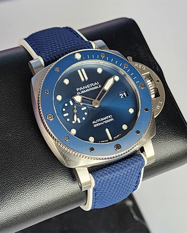 2021 Panerai Submersible Blu Notte 42MM Blue Dial Steel Bracelet (PAM0 ...