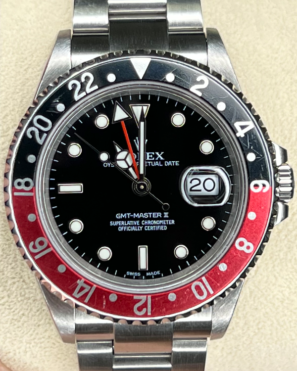 2004 Rolex GMT-Master II "Coke" 40MM Steel Black Dial (16710) – Grailzee