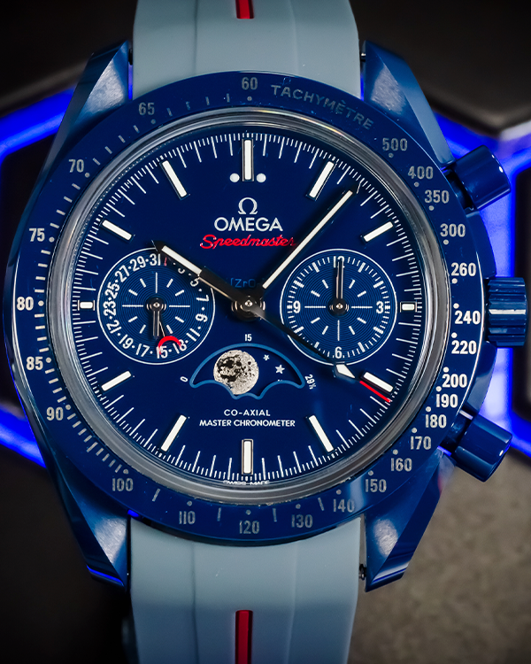 2018 Omega Speedmaster Professional Moonwatch Moonphase 44.25MM Blue D ...