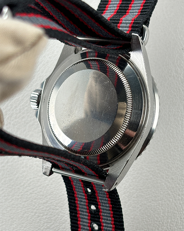 2002 Rolex Submariner Date 40MM Black Dial Aftermarket Textile Strap ...