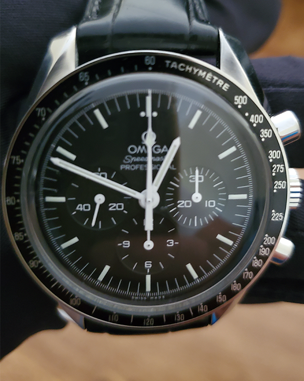 2022 Omega Speedmaster Professional Moonwatch 42MM Black Dial Leather ...