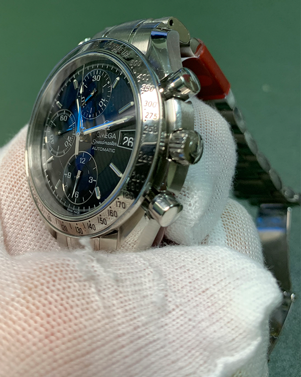 No Reserve - Omega Speedmaster Speedmaster Date 39MM Black Dial Steel ...