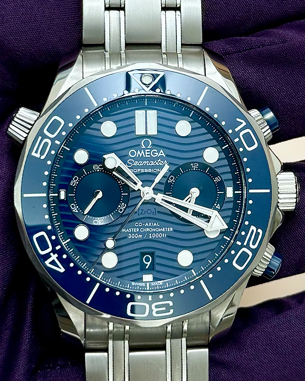 2022 Omega Seamaster Diver 300M 44MM Blue Dial Steel Bracelet (210.30 ...