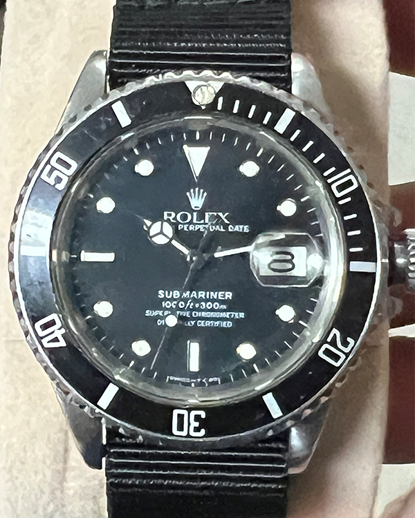 Rolex Submariner Date 40MM Black Dial Aftermarket Textile Strap (16800 ...