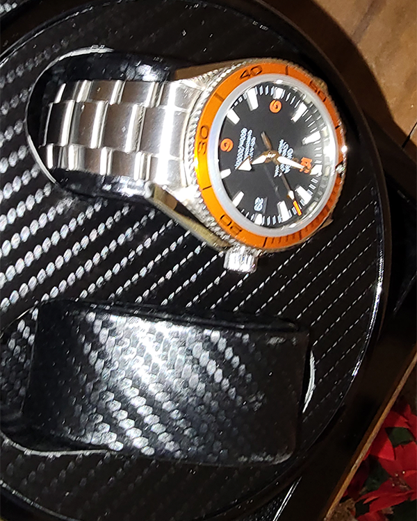 2005 Omega Seamaster Planet Ocean 42MM Black Dial Steel Bracelet (2209 ...