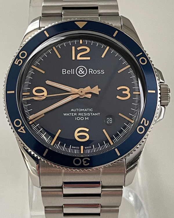 Bell & Ross BR V2 Aéronavale 41MM Blue Dial Steel Bracelet (BRV292-BU ...