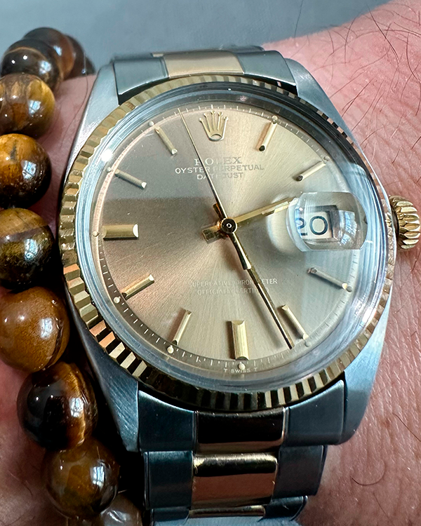 No Reserve- Rolex Datejust 36MM Tobacco Bronze London Sky Dial Two-Ton ...