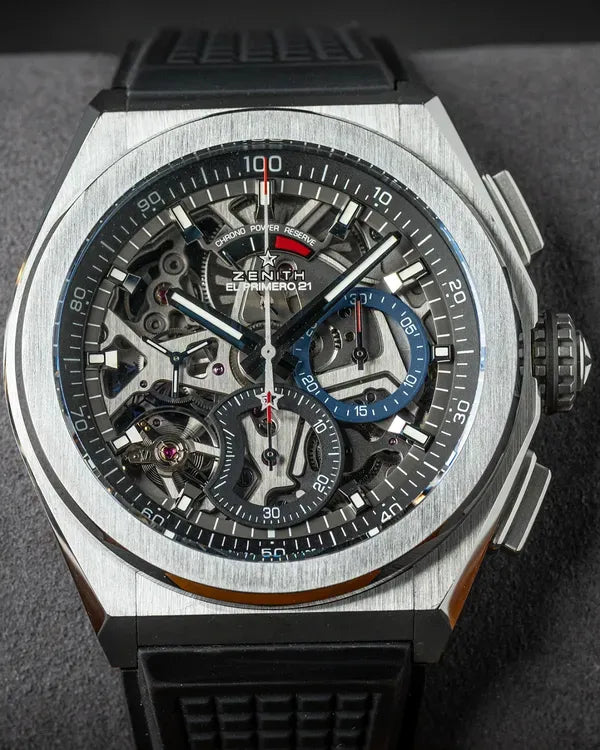 2018 Zenith Defy El Primero 21 44MM Skeleton Dial Rubber Strap (95.900 ...