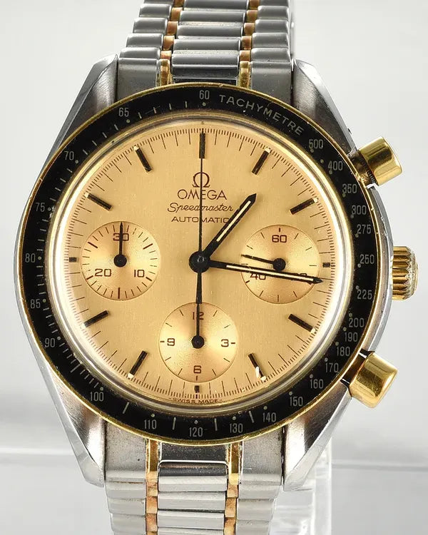 Omega Speedmaster Reduced 39MM Champagne Dial Two-Tone Bracelet (175.0 ...
