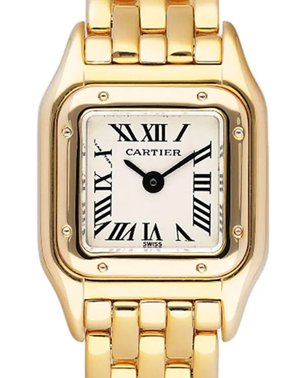 Cartier Panthère de Cartier Mini 17MM Quartz White Dial Yellow Gold Br ...