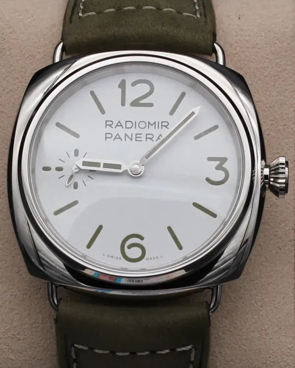 2024 Panerai Radiomir Officine 45MM White Dial Leather Strap (PAM01384 ...