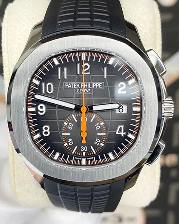 Patek Philippe Aquanaut Chronograph 42.2MM Grey Dial Rubber Strap (596 ...
