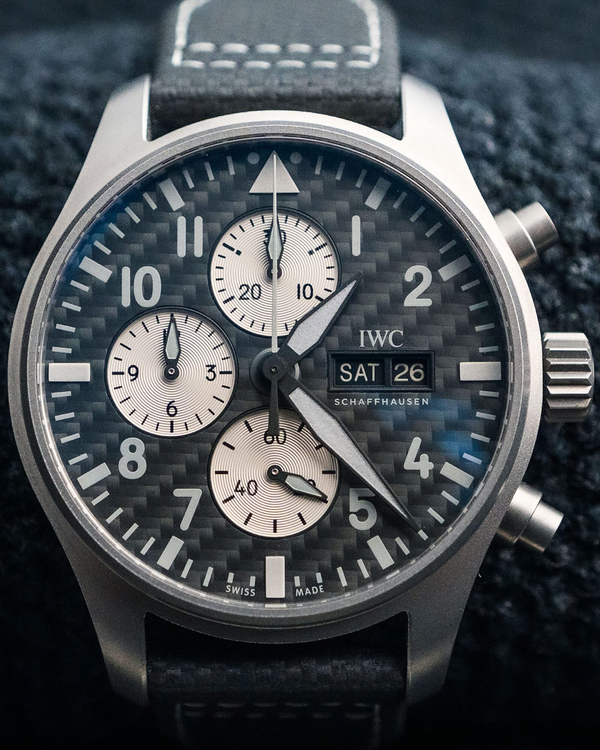 2021 IWC Schaffhausen Pilot "AMG Edition" 43MM Carbon Fiber Dial Leath ...