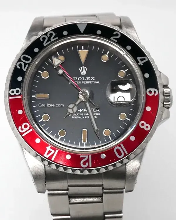 Rolex GMT-Master II "Coke" 40MM Black Dial Steel Bracelet (16710 ...