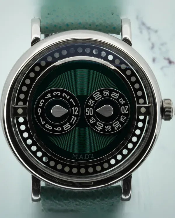 2025 MB&F MAD Edition 2 42MM Green Dial Leather Strap (M.A.D 2) – Grailzee