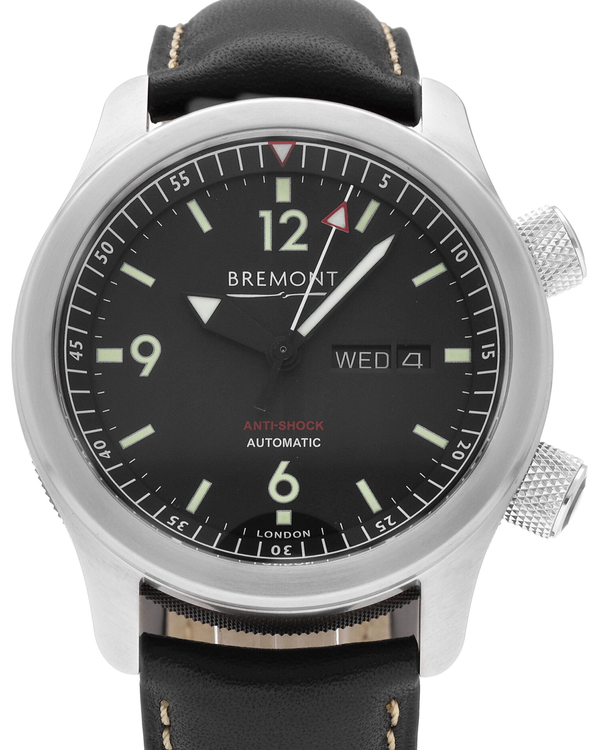 Bremont U-2 43MM Black Dial Leather Strap (U2-R-S) – Grailzee