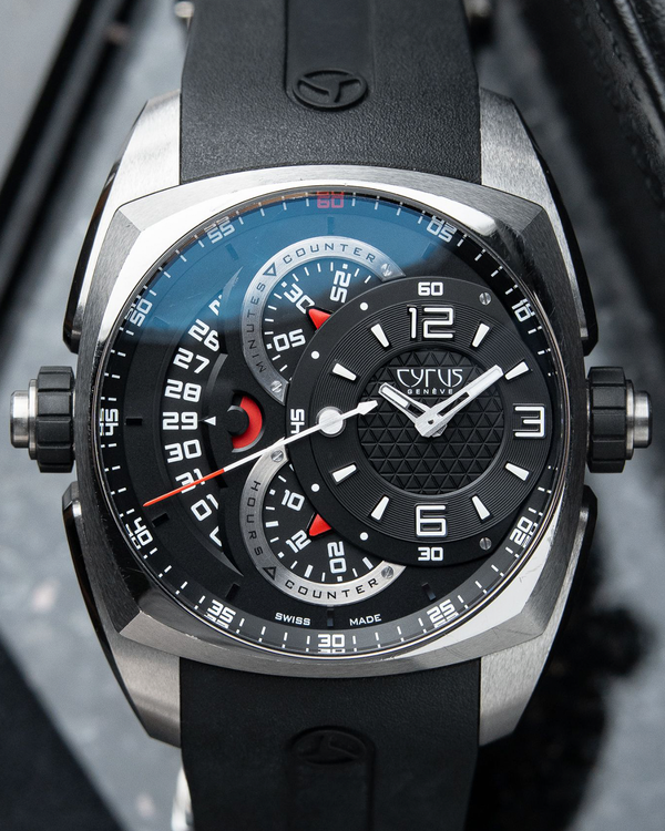 2021 Cyrus Klepcys L.E. 46MM Black Dial Rubber Strap (539.501.SS.A ...
