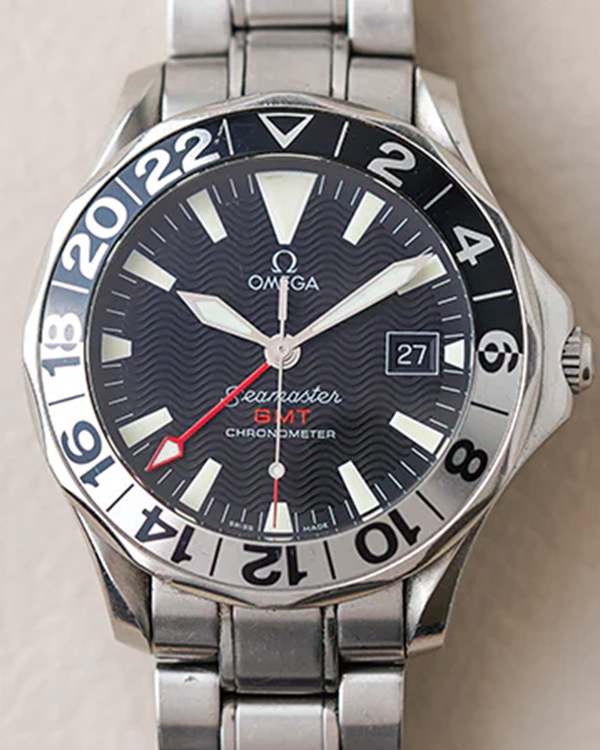 2002 Omega Seamaster Diver 300M GMT "Gerry Lopez" L.E. 41MM Black Dial ...