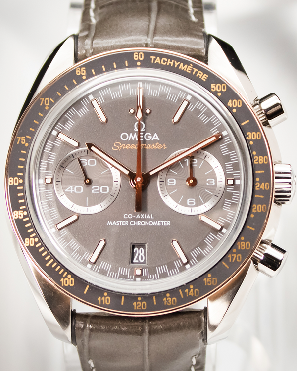 2021 Omega Speedmaster Racing 44.25MM Grey Dial Leather Strap (329.23 ...